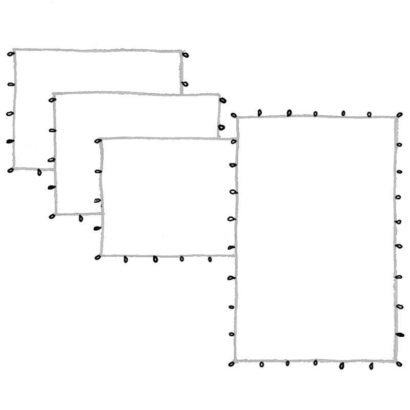 Biarritz Cocktail Napkins - set of 4 Julia B. Casa