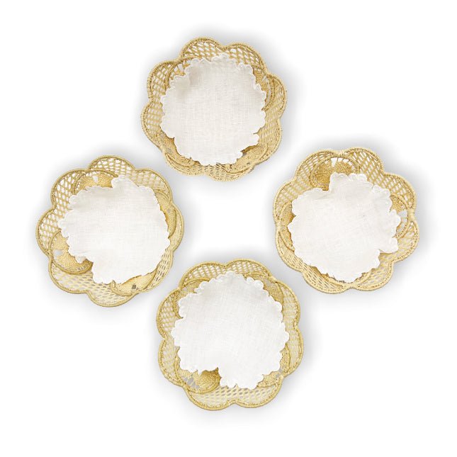 Ischia Mini Bread Basket - White Julia B. Casa